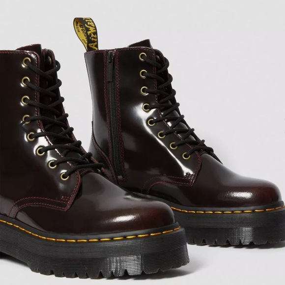 Dr. Martens | Shoes | Doc Martens Cherry Red Jadon Arcadia Leather ...